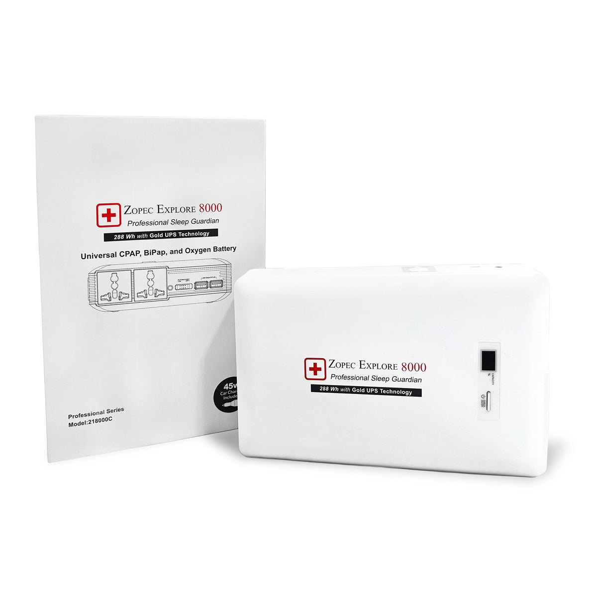 Explore 8000 CPAP/BPAP Home UPS Backup Battery – Zopec Medical